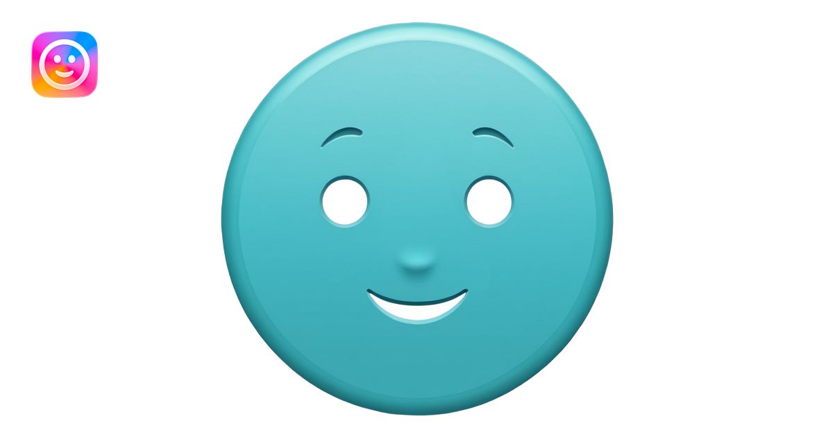 cyan circle emoji | AI Emoji Generator