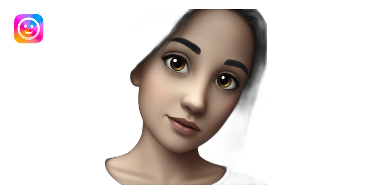 mysterious girl staring emoji | AI Emoji Generator