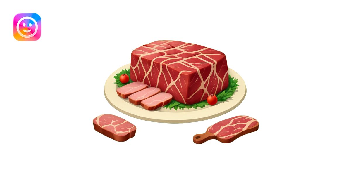 surrealist spam art meat french countryside landscape emoji | AI Emoji Generator