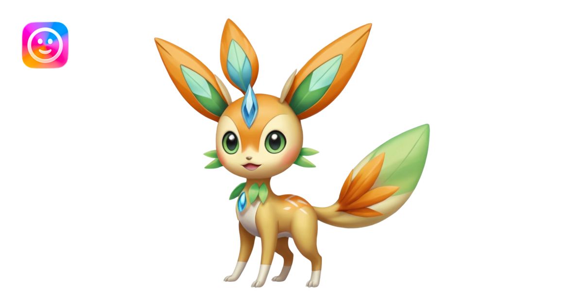 Meloetta-Victini-Celebi-Palkia-Amaura-Aurorus-fusion emoji | AI Emoji ...