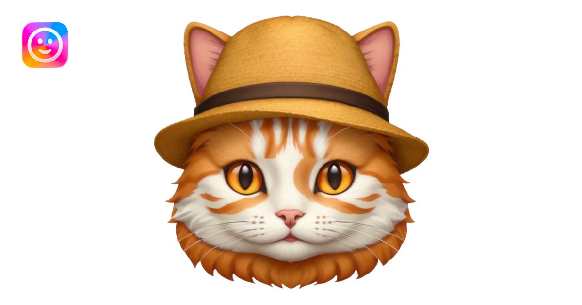 cat and hat 🎩 emoji | AI Emoji Generator