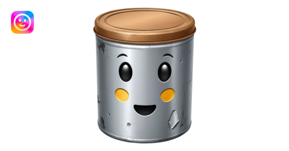 Metal tin emoji | AI Emoji Generator