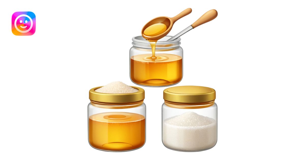 Salt and honey but separate emoji | AI Emoji Generator