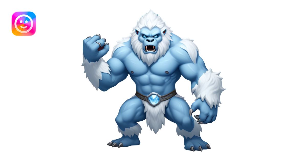 Cinematic Realistic WoW Yeti Portrait, captured in a dynamic, battle ...