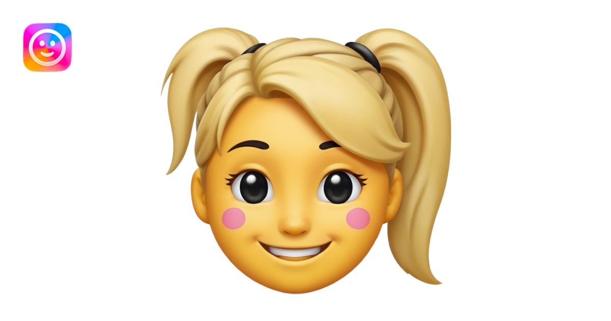 smiling emoji facing the left with a black dot on the cheek and a ...
