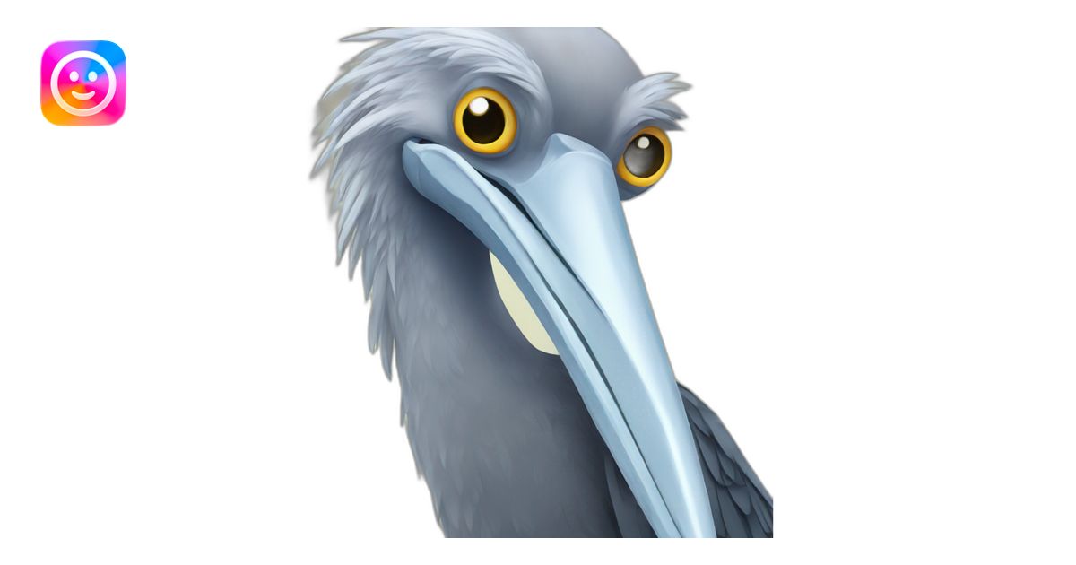 shoebill stork emoji | AI Emoji Generator