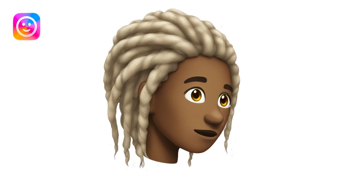 Brownskin dread head emoji | AI Emoji Generator