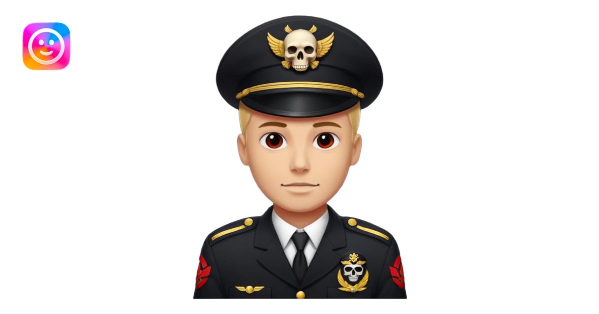 petty officer rank in black and red with a helldiver skull emoji | AI ...