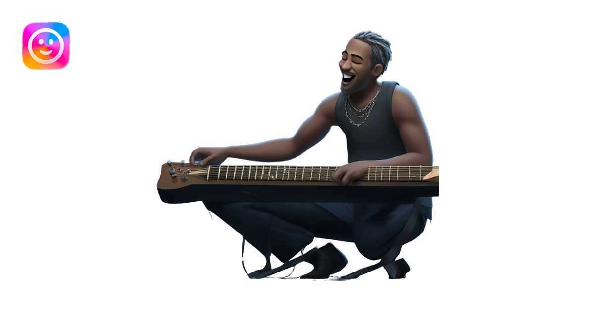 musician playing guitar on stage emoji | AI Emoji Generator