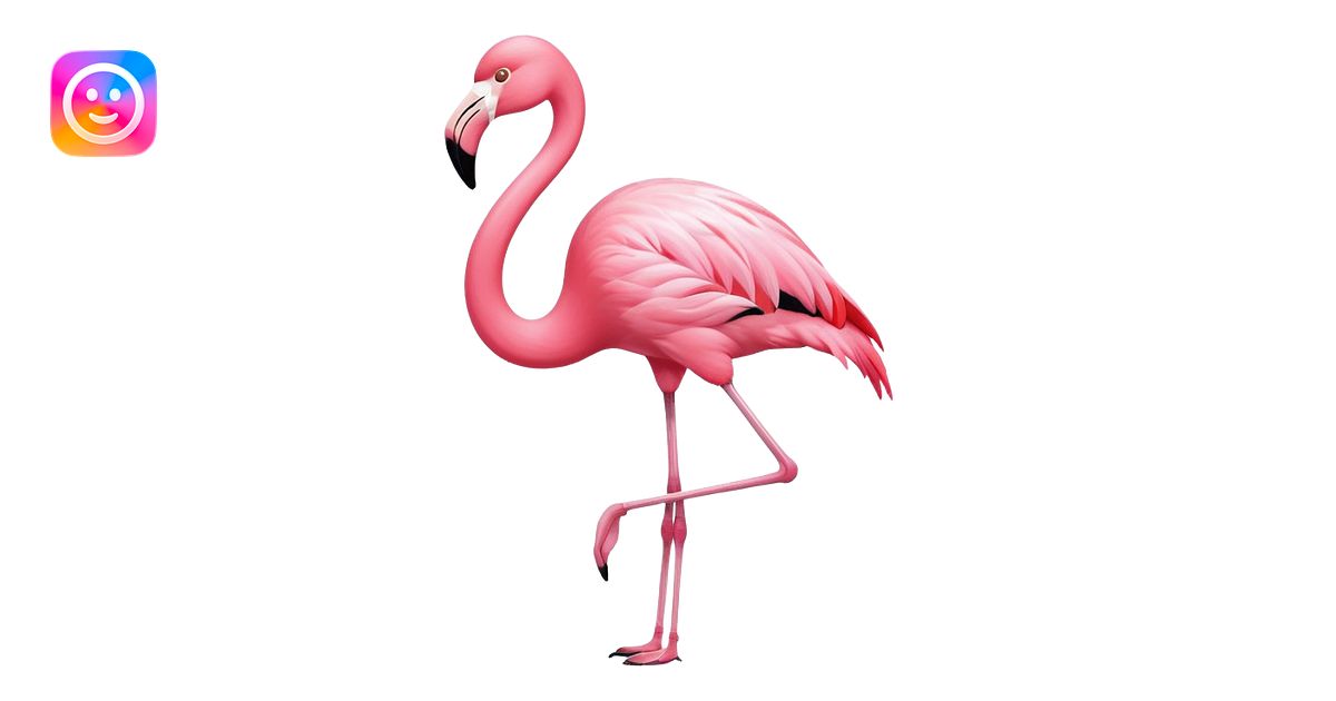 Flamingo icon emoji | AI Emoji Generator