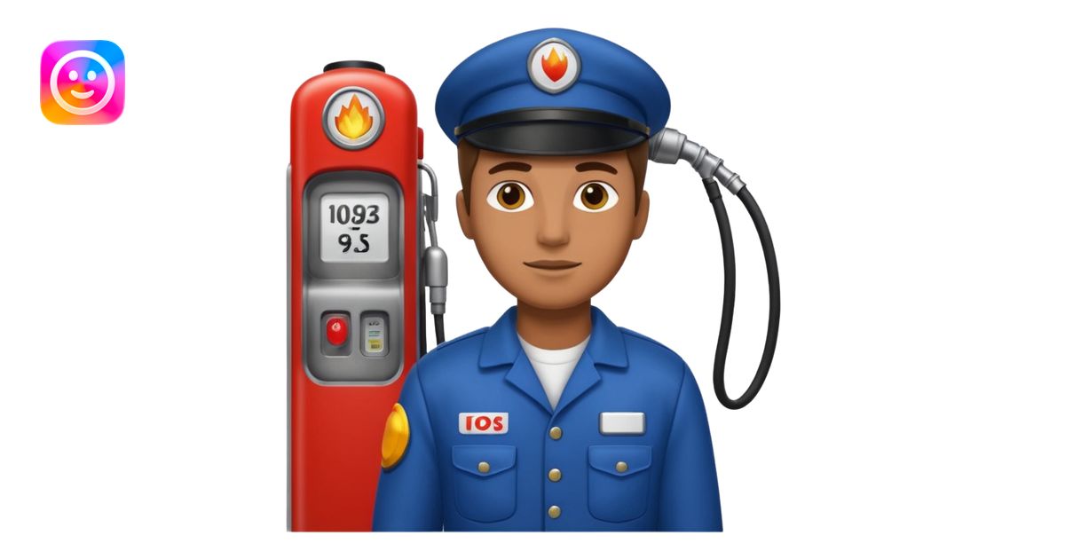 gas pump worker emoji | AI Emoji Generator