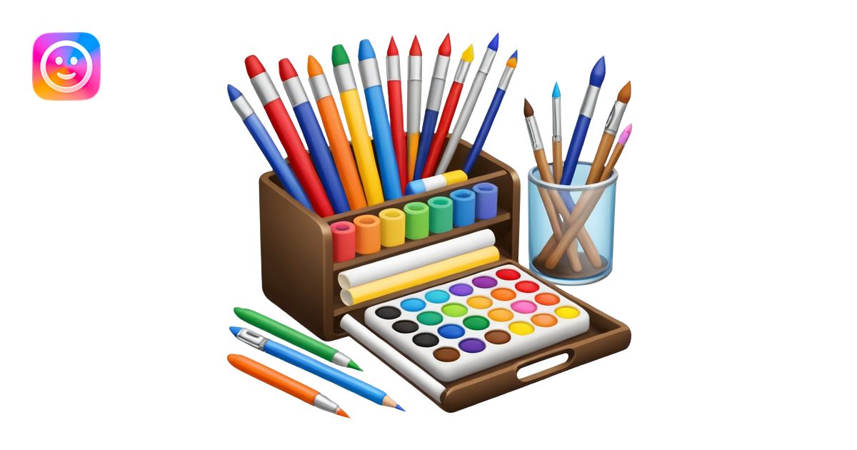 art supply emoji | AI Emoji Generator