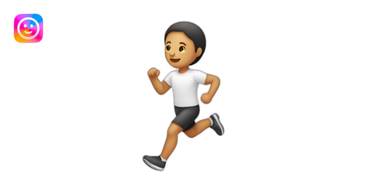 outline-borders-person-white-running emoji | AI Emoji Generator