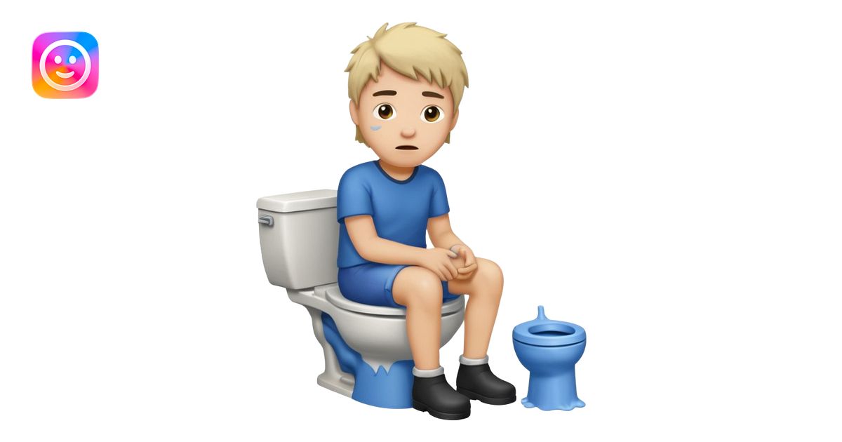 making shit at the bathroom emoji | AI Emoji Generator