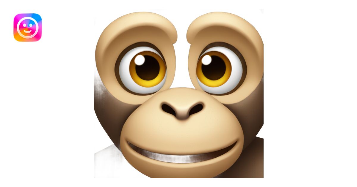 Monkey saying hello emoji | AI Emoji Generator