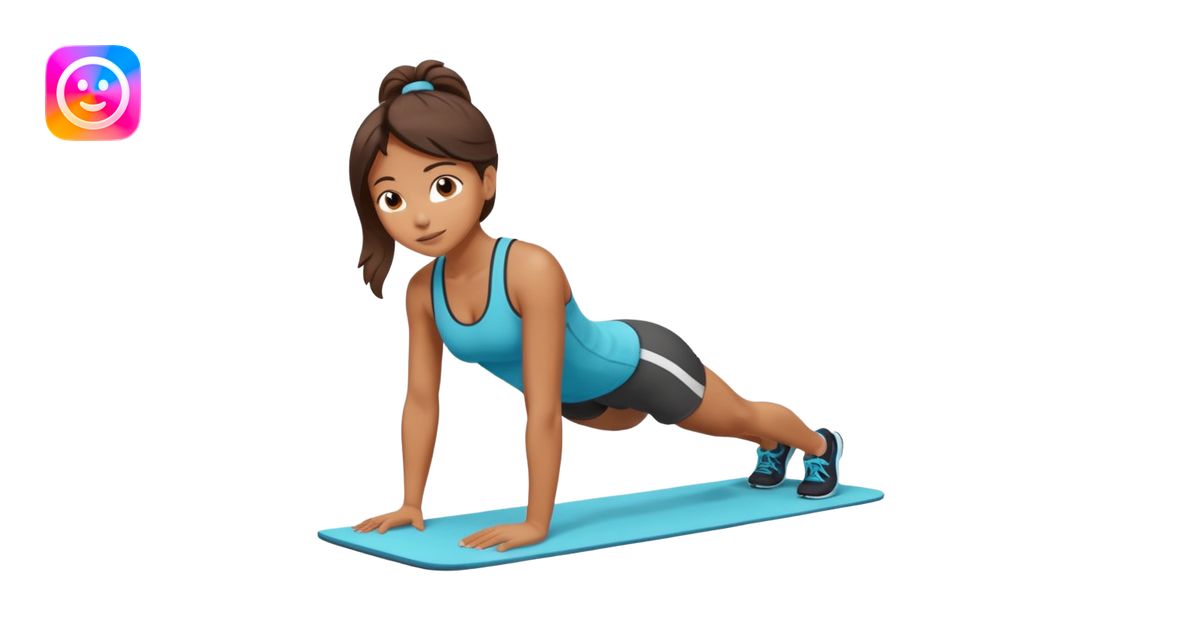 girl doing plank emoji | AI Emoji Generator
