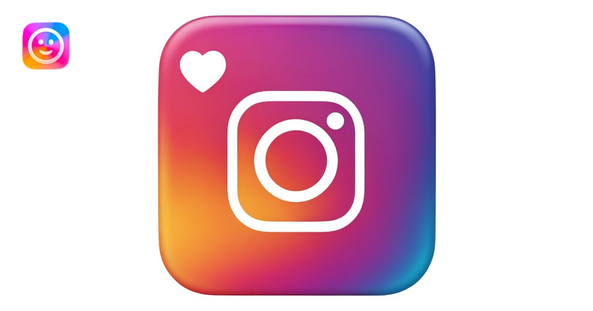 Instagram logo emoji style variation 3 emoji | AI Emoji Generator