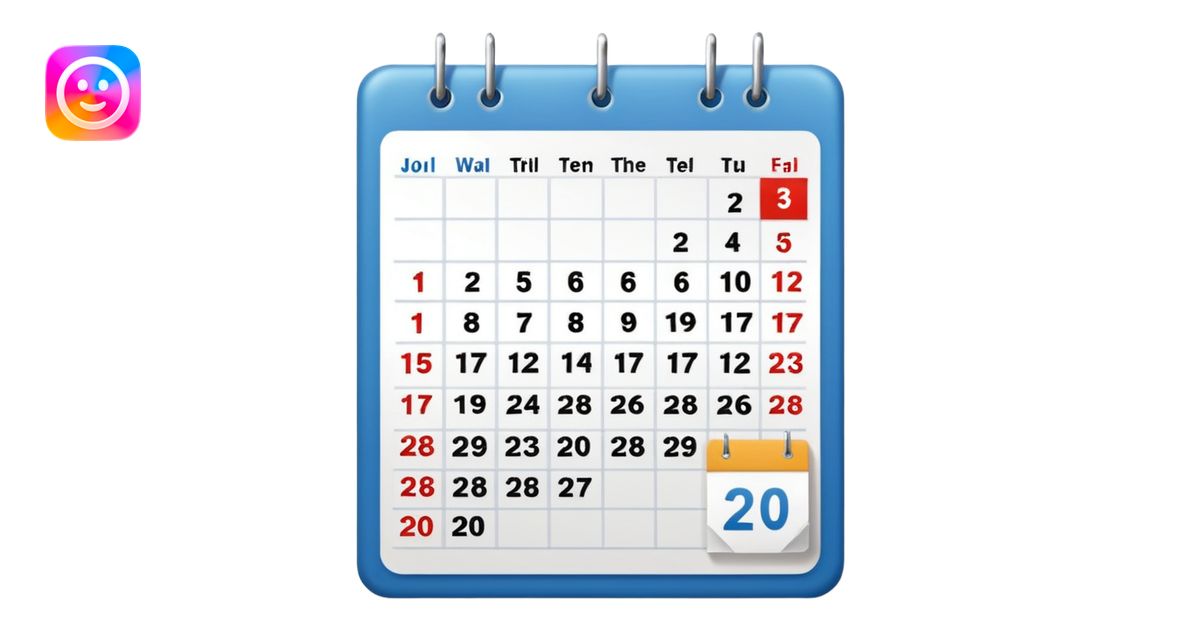 calendar emoji | AI Emoji Generator