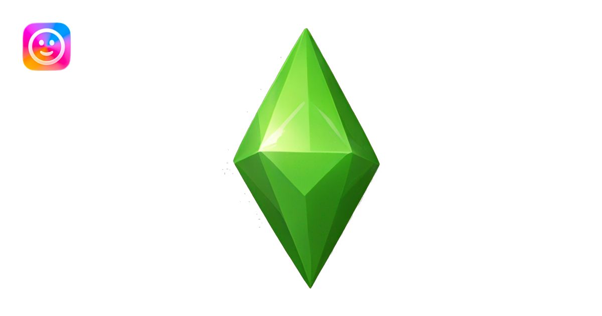 Sims plumbob emoji | AI Emoji Generator