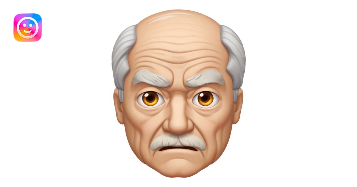angry grandpa emoji | AI Emoji Generator