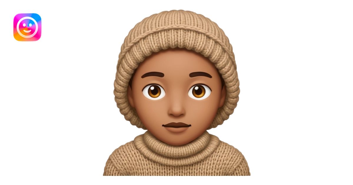 Knitted style face emoji | AI Emoji Generator