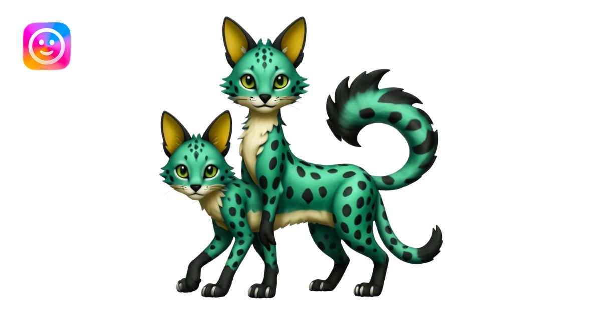 Epic complex detailed dark-deep-green, black, realistic Fakémon ...