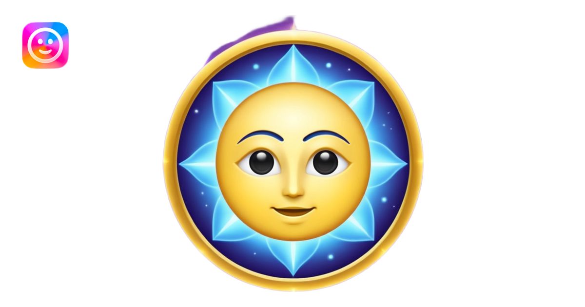 Create a minimal glowing emoji symbol of pure consciousness (Chetna ...