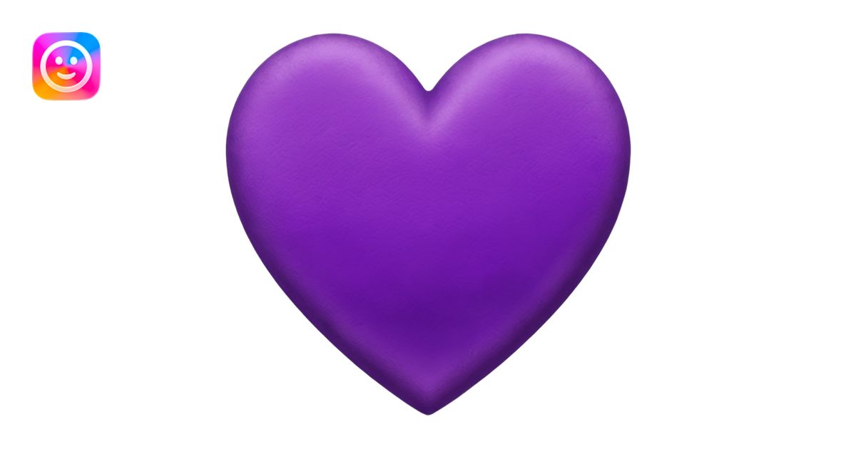 purple heart with a velvet texture emoji | AI Emoji Generator