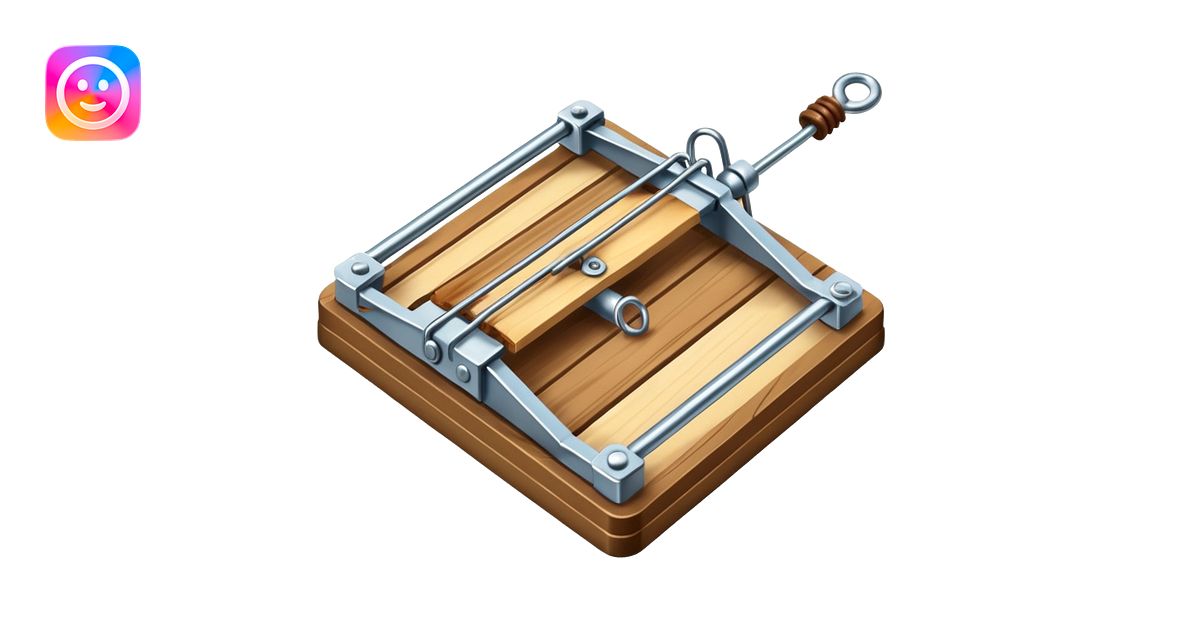 Classic Mouse trap emoji | AI Emoji Generator