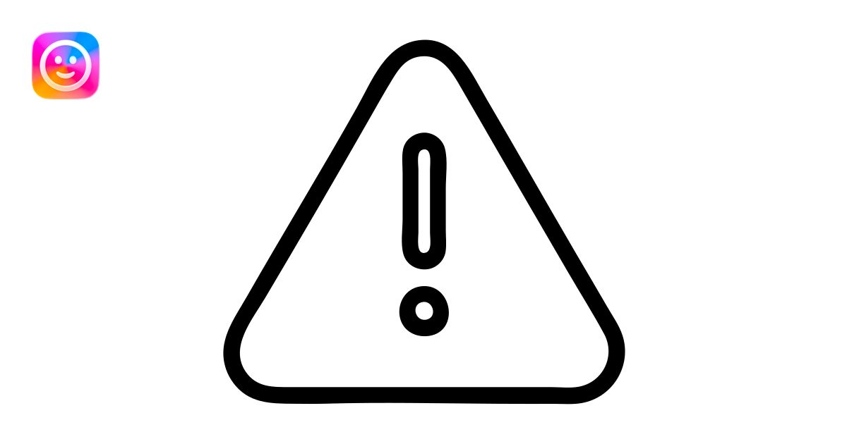 risk icon, warning sign with exclamation mark, outlined style icon | AI ...