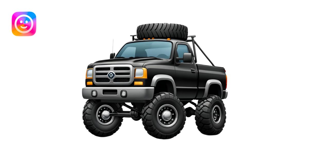 black truck lifted emoji | AI Emoji Generator