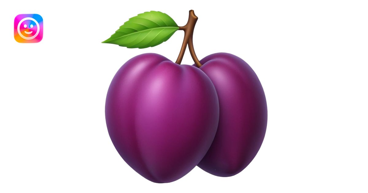 one small plum emoji | AI Emoji Generator