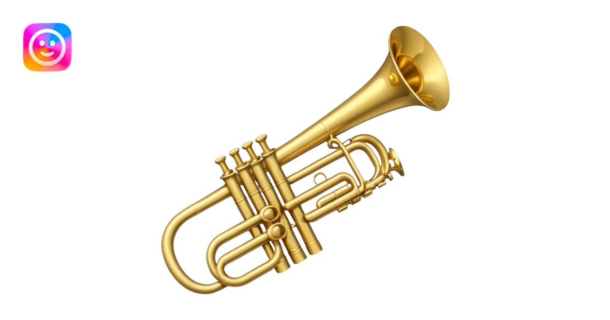 Trumpet with limbs emoji | AI Emoji Generator