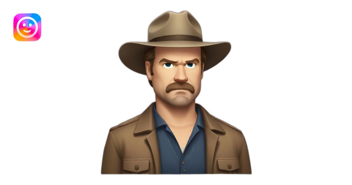 Jim Hopper David harbour emoji | AI Emoji Generator