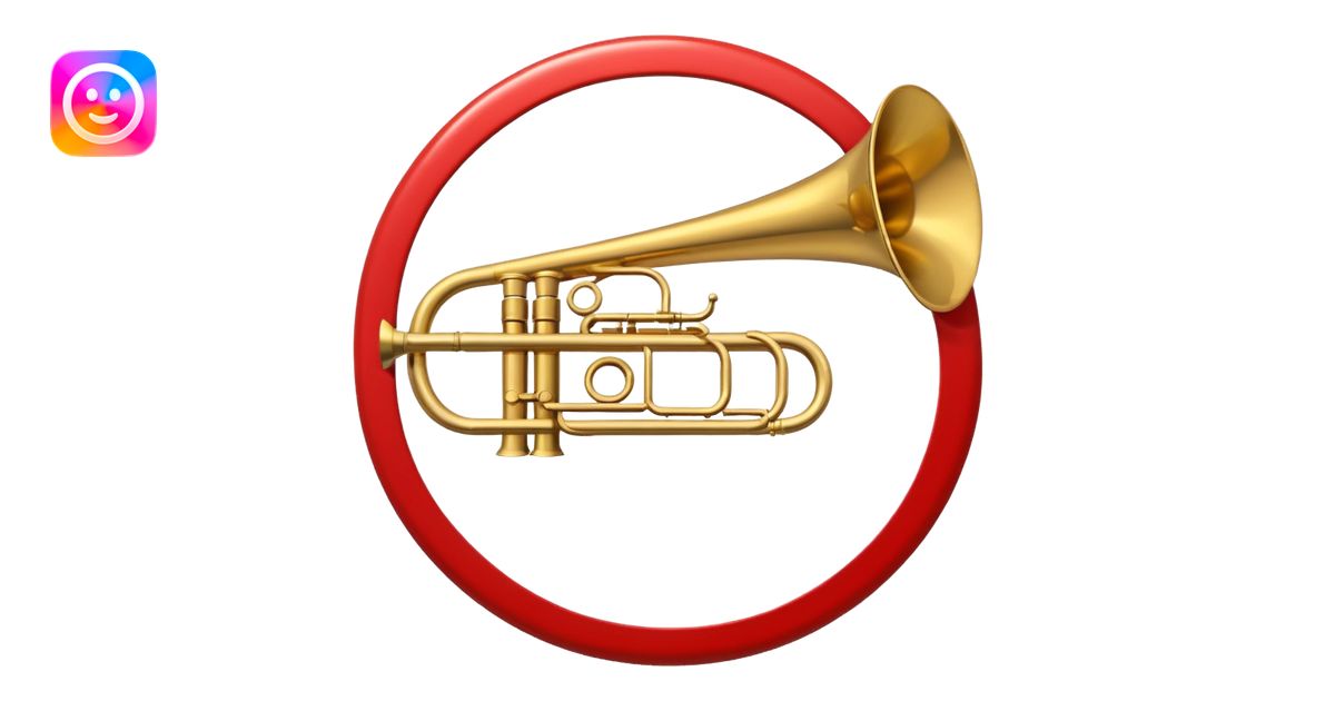 Trombone Inside a circle emoji | AI Emoji Generator