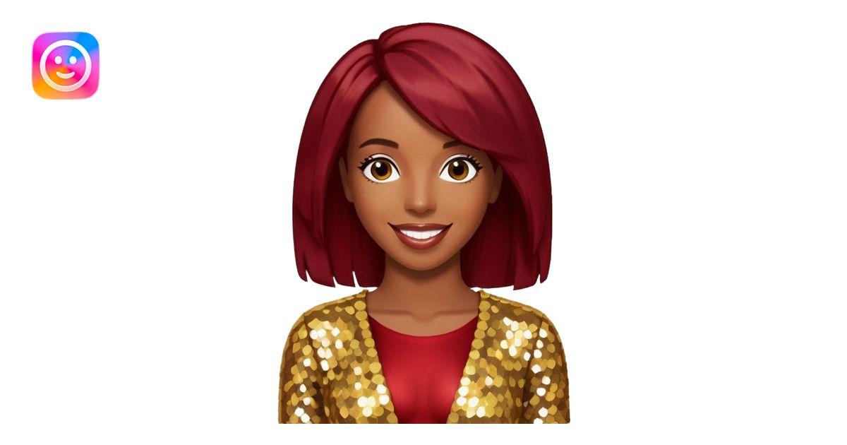 Kelly Rowland from Destiny's Child with dark red hair, gold sequin ...