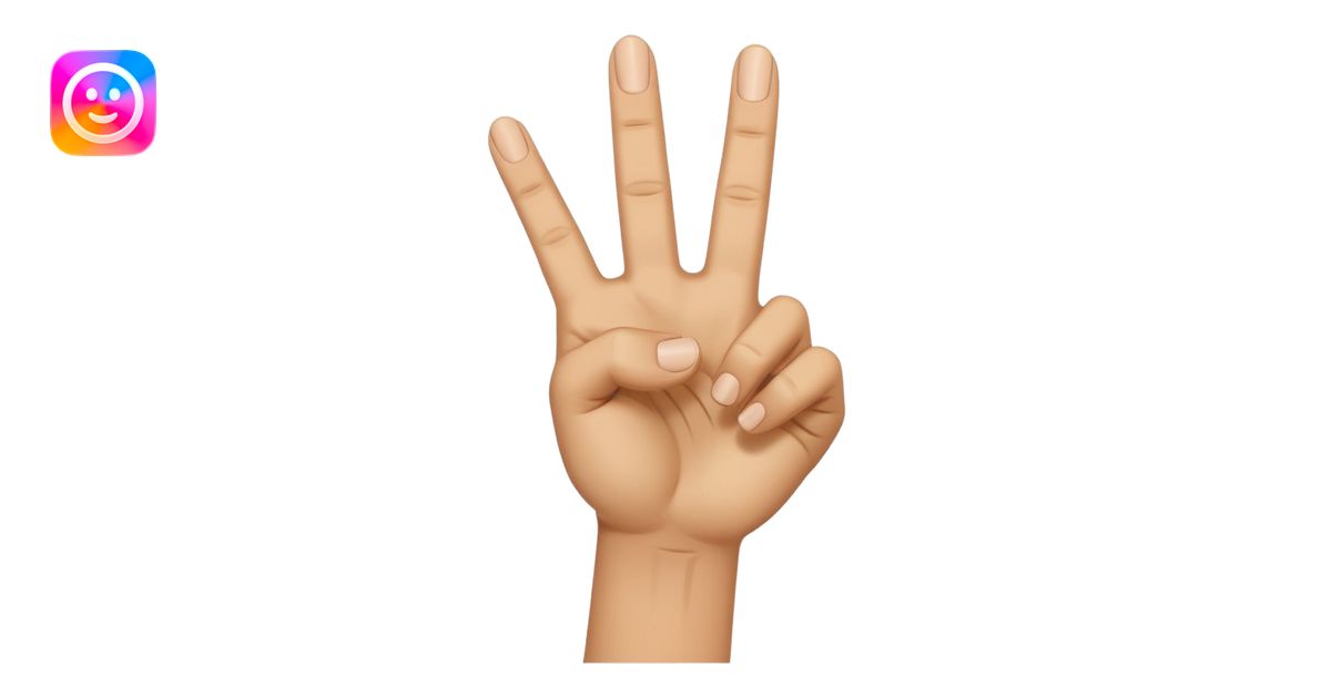 Open hand with the middle finger pointing downwards emoji | AI Emoji ...