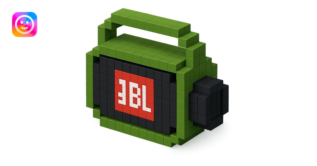 military-themed portable JBL speaker with olive green and black colors ...