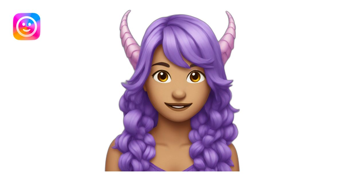 Dragon violet styles emoji | AI Emoji Generator