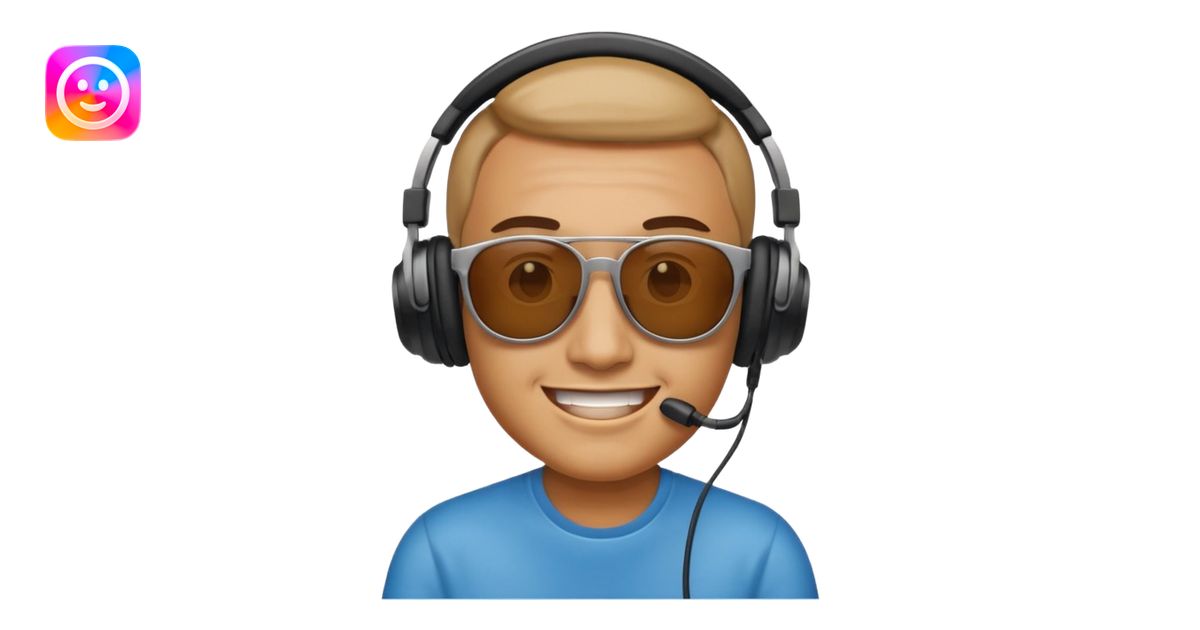 make an face emoji. I will use it for my music playlist. so make it ...
