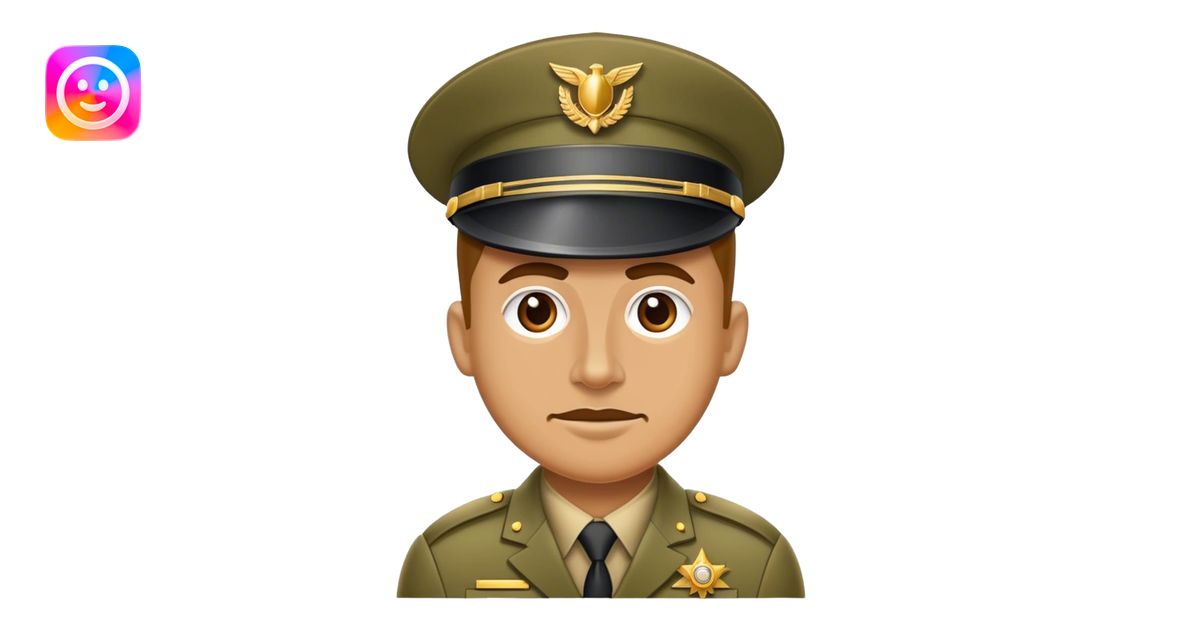a drill sergeant productivity coach emoji | AI Emoji Generator
