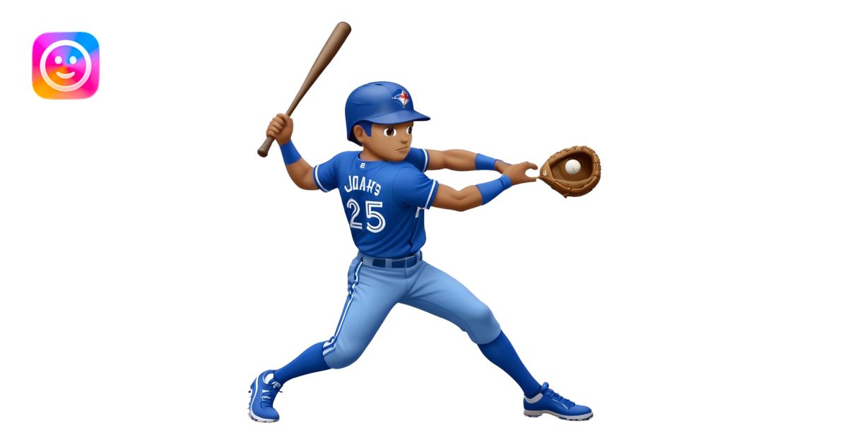 MLB TORONTO BLUE JAYS SMASHING THE LA Dodgers emoji | AI Emoji Generator