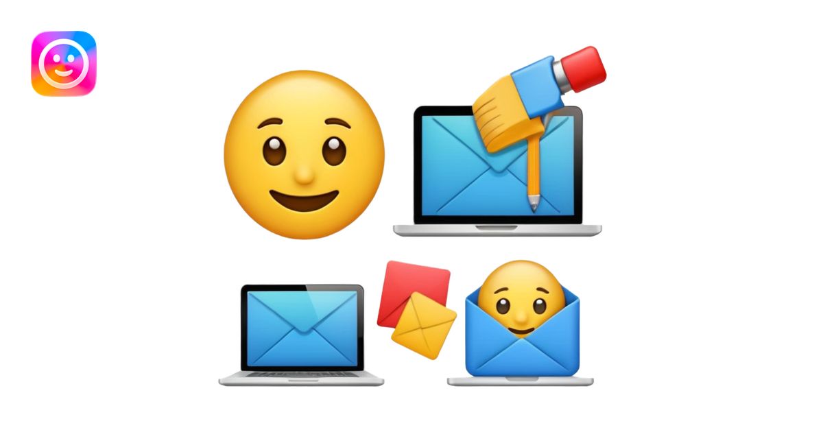 Emoji depicting the process of building a website emoji | AI Emoji ...