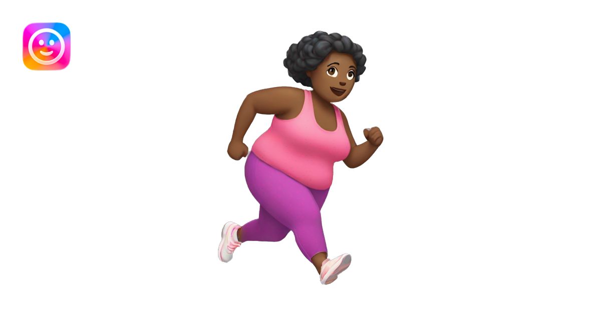 plus size running emoji | AI Emoji Generator