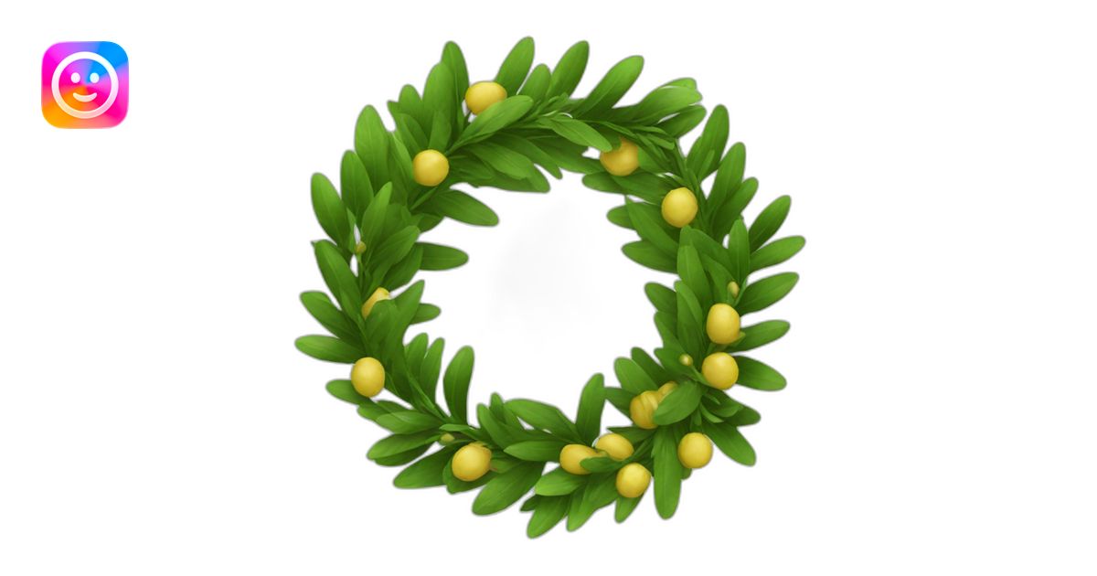 bay wreath emoji | AI Emoji Generator