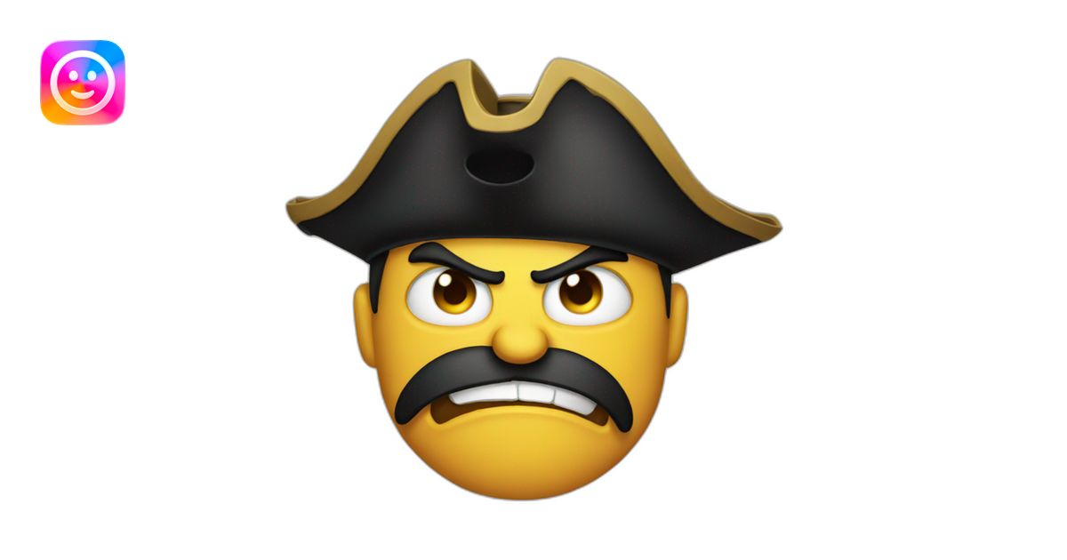 angry pirate face emoji | AI Emoji Generator