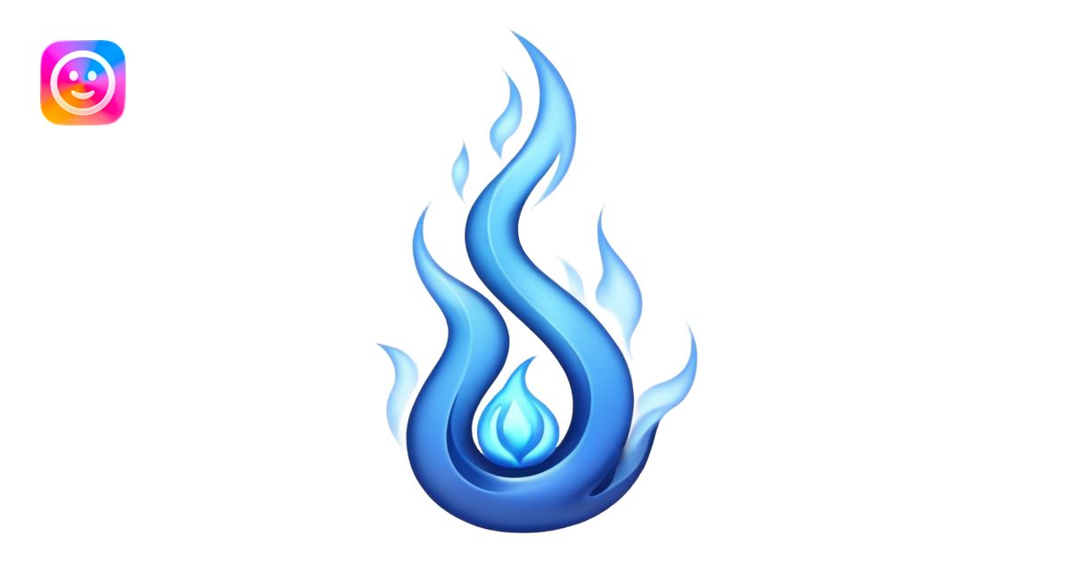 blue flame emoji | AI Emoji Generator
