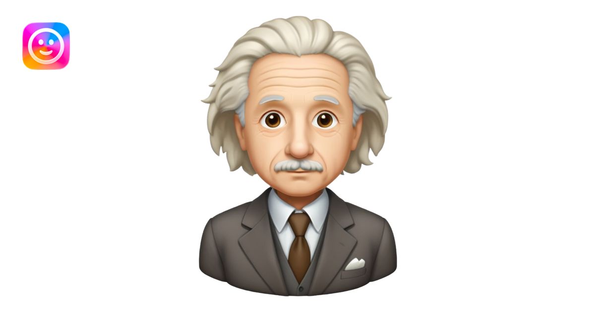 Albert Einstein emoji | AI Emoji Generator