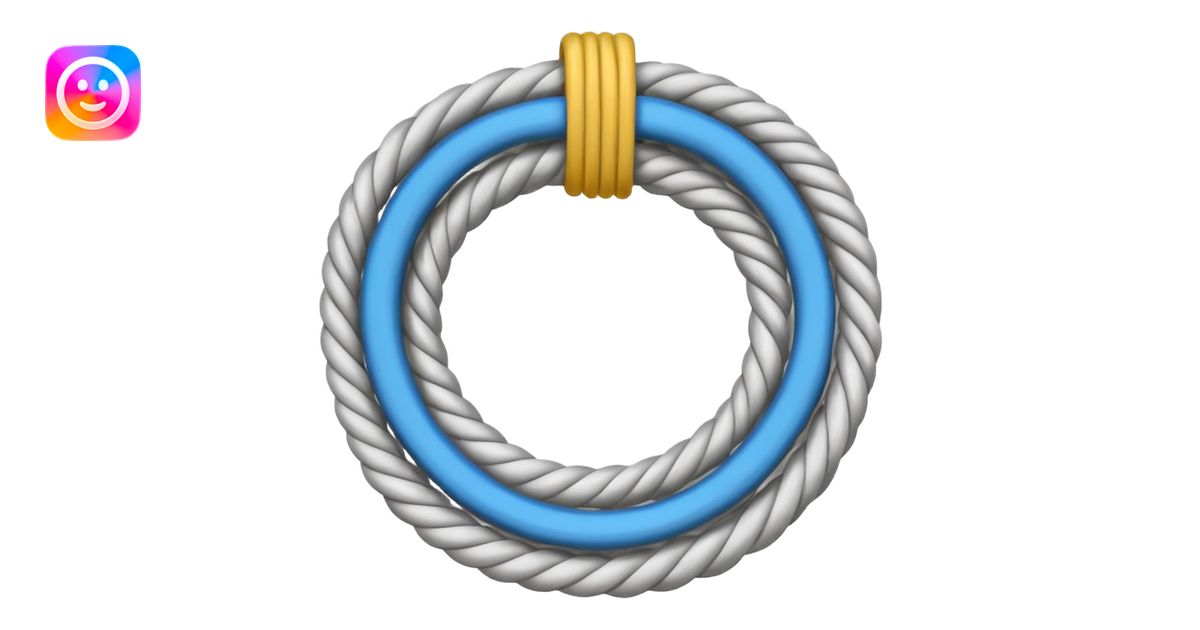 SAFETY ROPE emoji | AI Emoji Generator