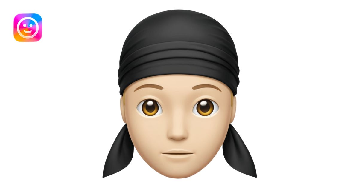 make a durag emoji but just the durag not the person in the durag emoji ...